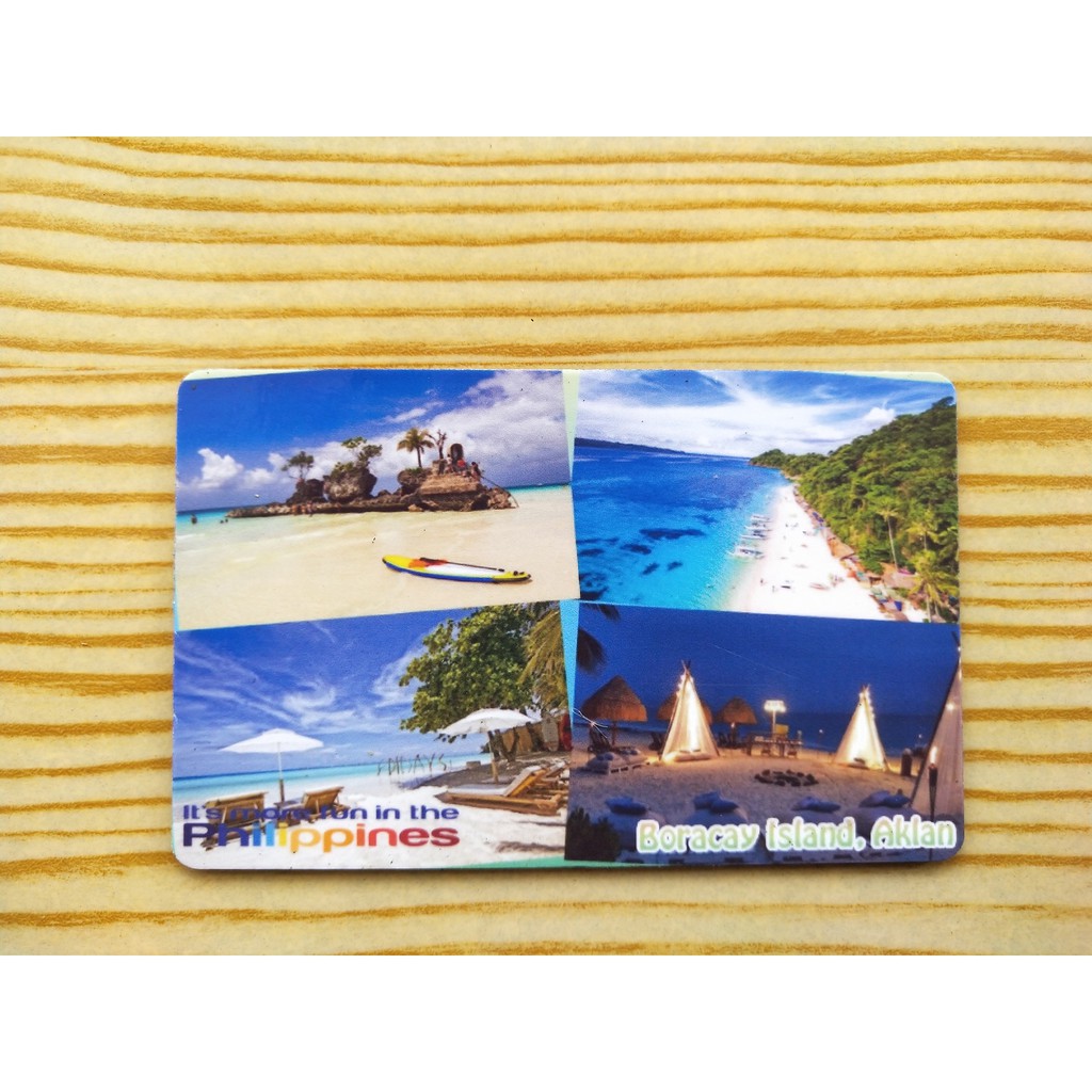 Boracay Aklan Philippines Rubber Magnet Souvenir | Shopee Singapore