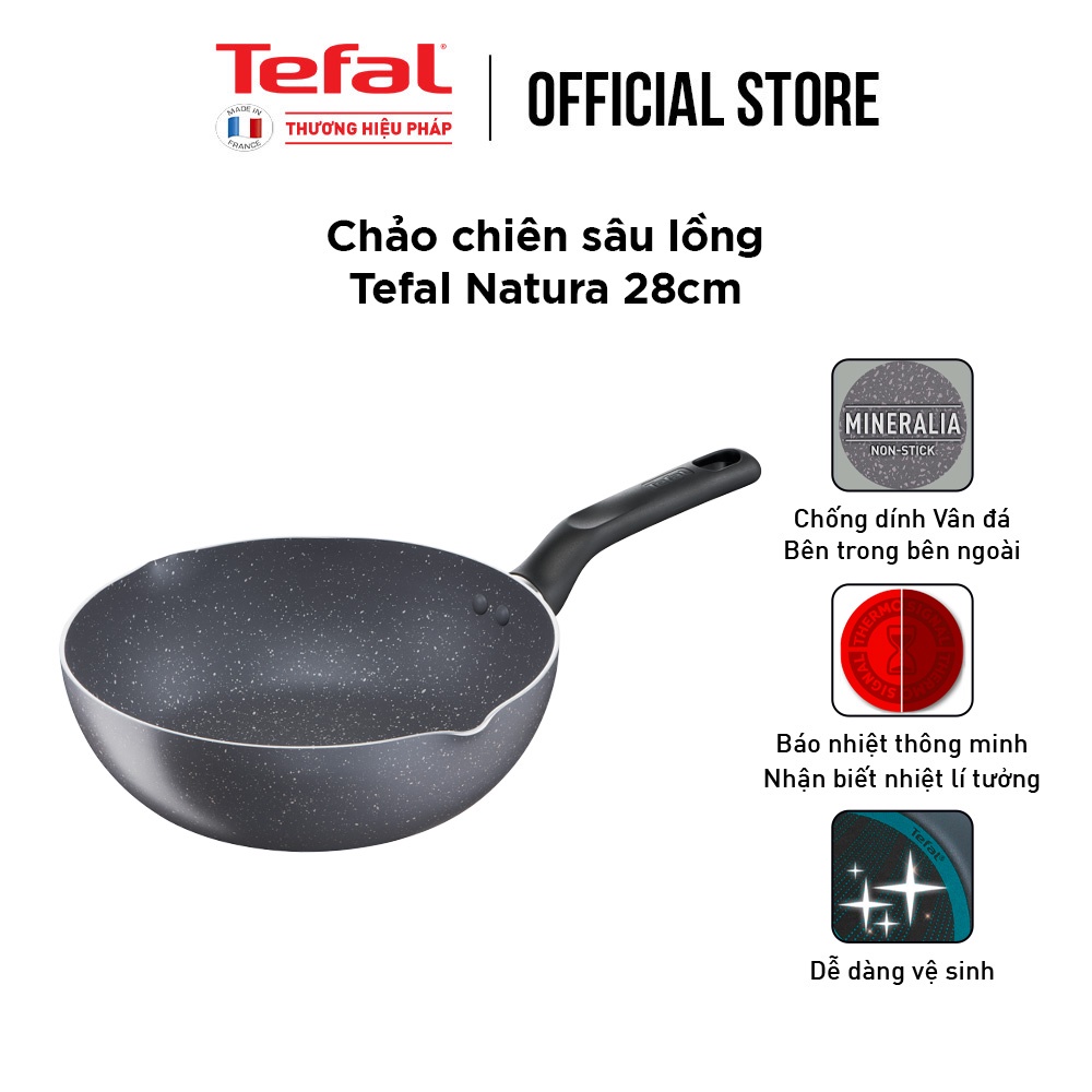 Tefal Natura Deep Pan 28cm, Used For gas Stove And Infrared - B2266695 | Shopee Singapore