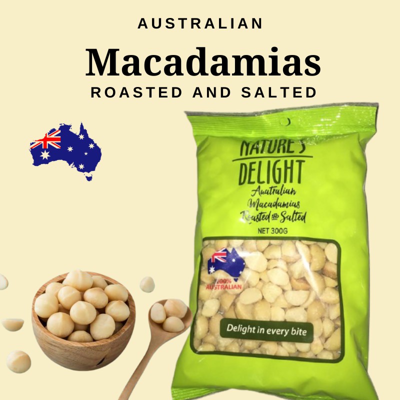 Nature's Delight Macadamias - Roasted & Salted (300g) | Shopee Singapore
