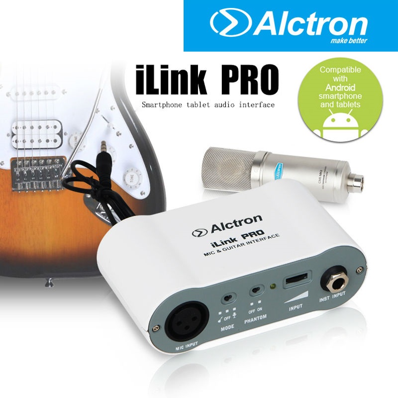 Alctron iLink-PRO to Guitar Mic for iOS Smartphone Microphone Audio ...