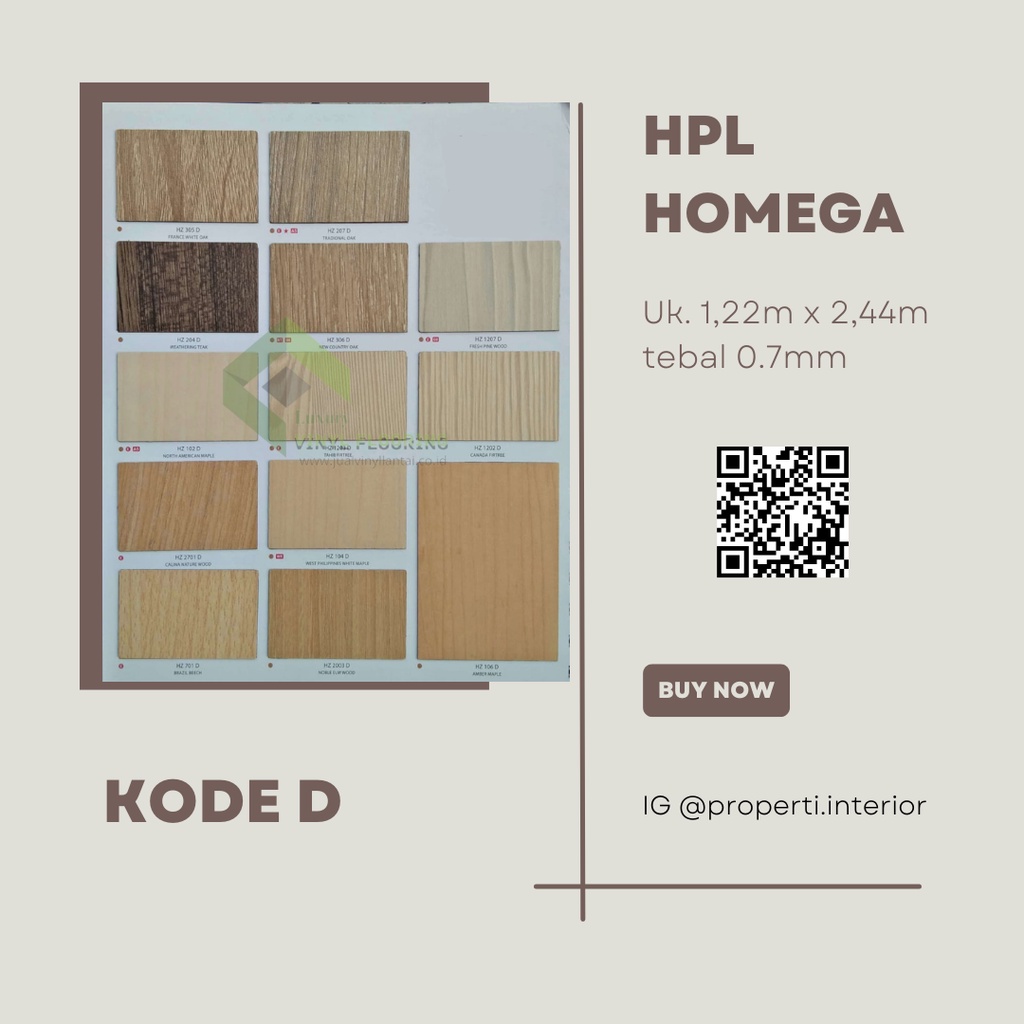 Hpl Homega code D 0,7mm thick | Shopee Singapore