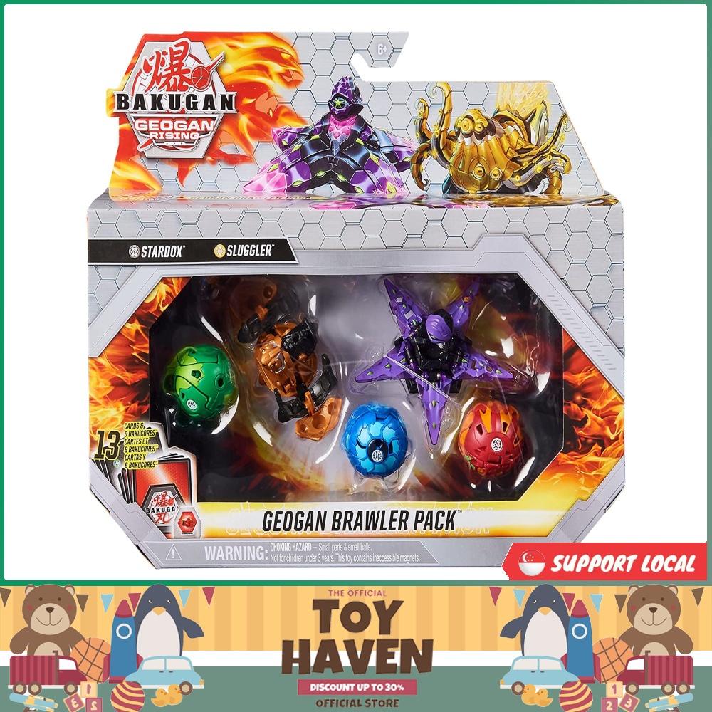 [sgstock] Bakugan Geogan Brawler 5-Pack, Exclusive Mutasect and Viperagon Geogan and 3 ...