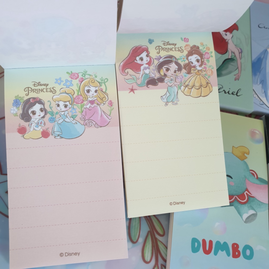 Disney 108k Notebook Princess Small Note Paper Pooh Belle Cinderella ...