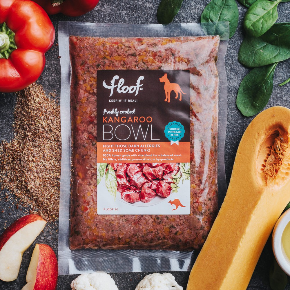 Floof KANGAROO Bowl - Freshly Cooked Dog Meal (200g/500g) | Shopee ...