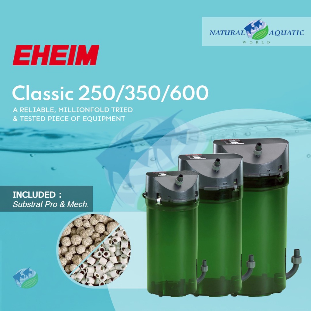 EHEIM Classic 250, 350, 600 External Filter / Canister Filter ( 2213 ...