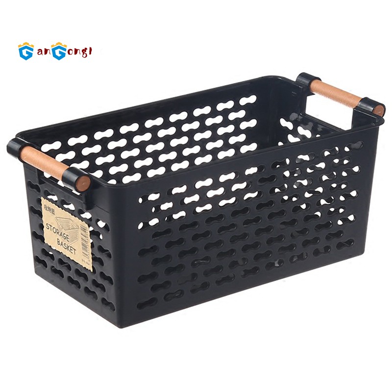 Plastic Desktop Rectangular Bathroom Portable Storage Box Bath Basket Kitchen Debris Multi ...