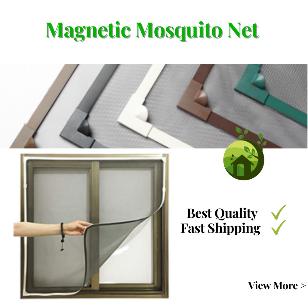 Magnetic Mosquito Net Insect Screen Window Mesh Jaring Nyamok 磁性蚊网框 | Shopee Singapore
