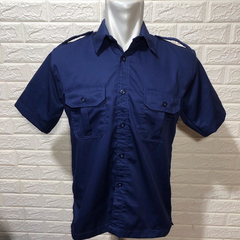 PUTIH Work Uniforms-Office Uniforms-Can Add Embroidery-Blue And White ...