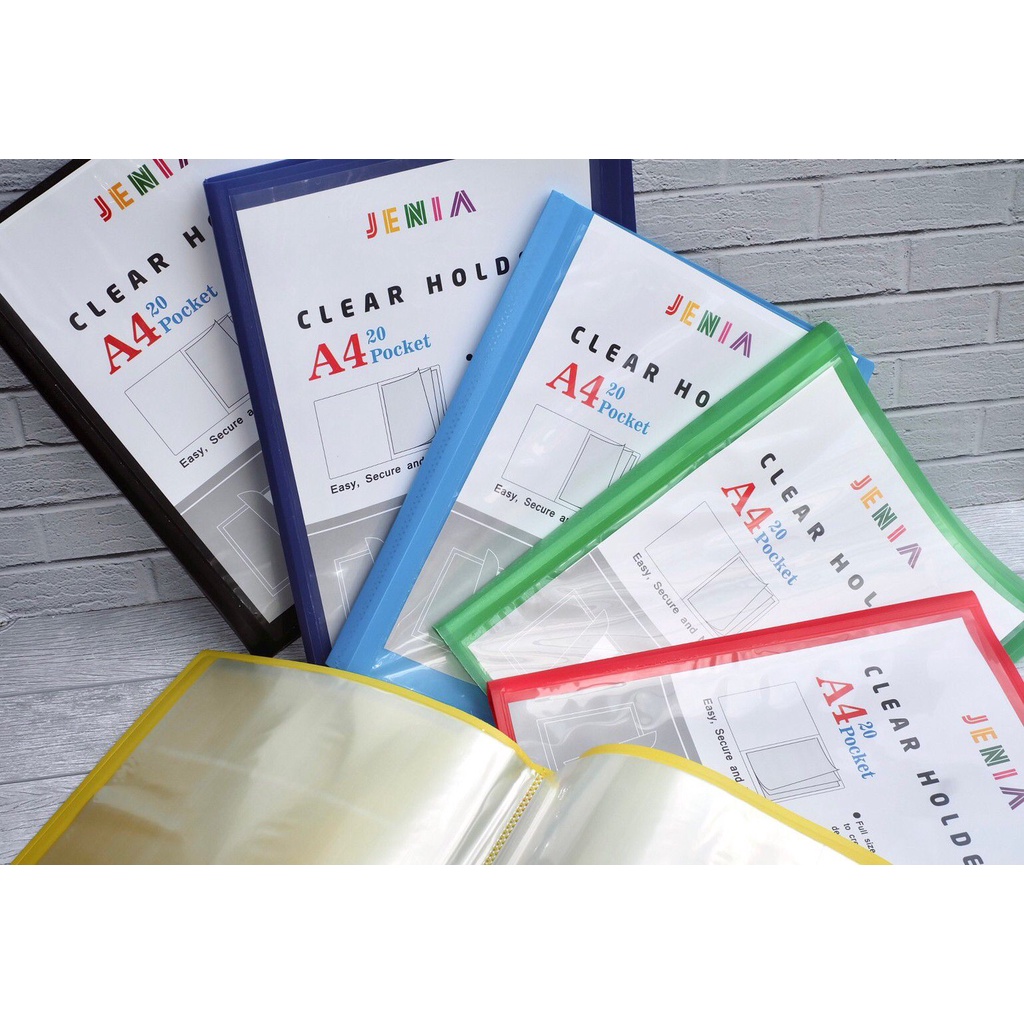 (CH20-A4) Clear Holder/Display Book/Map Sheet (20-Pocket Contents ...