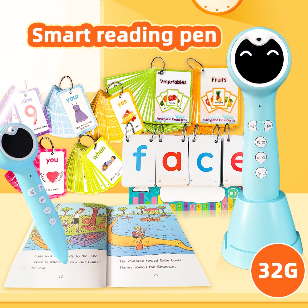32G Smart Point Reading Pen Educational Read English Oxford Books ...