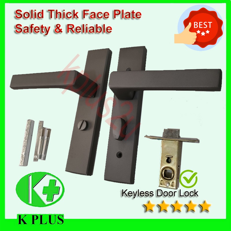 Keyless Door Lock Thicked Toilet Door Lock Bathroom Door Lock Vitally ...
