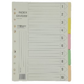 A4 Index Divider 10 Tab 5 Tab | Color Paper Index | White Paper Index ...