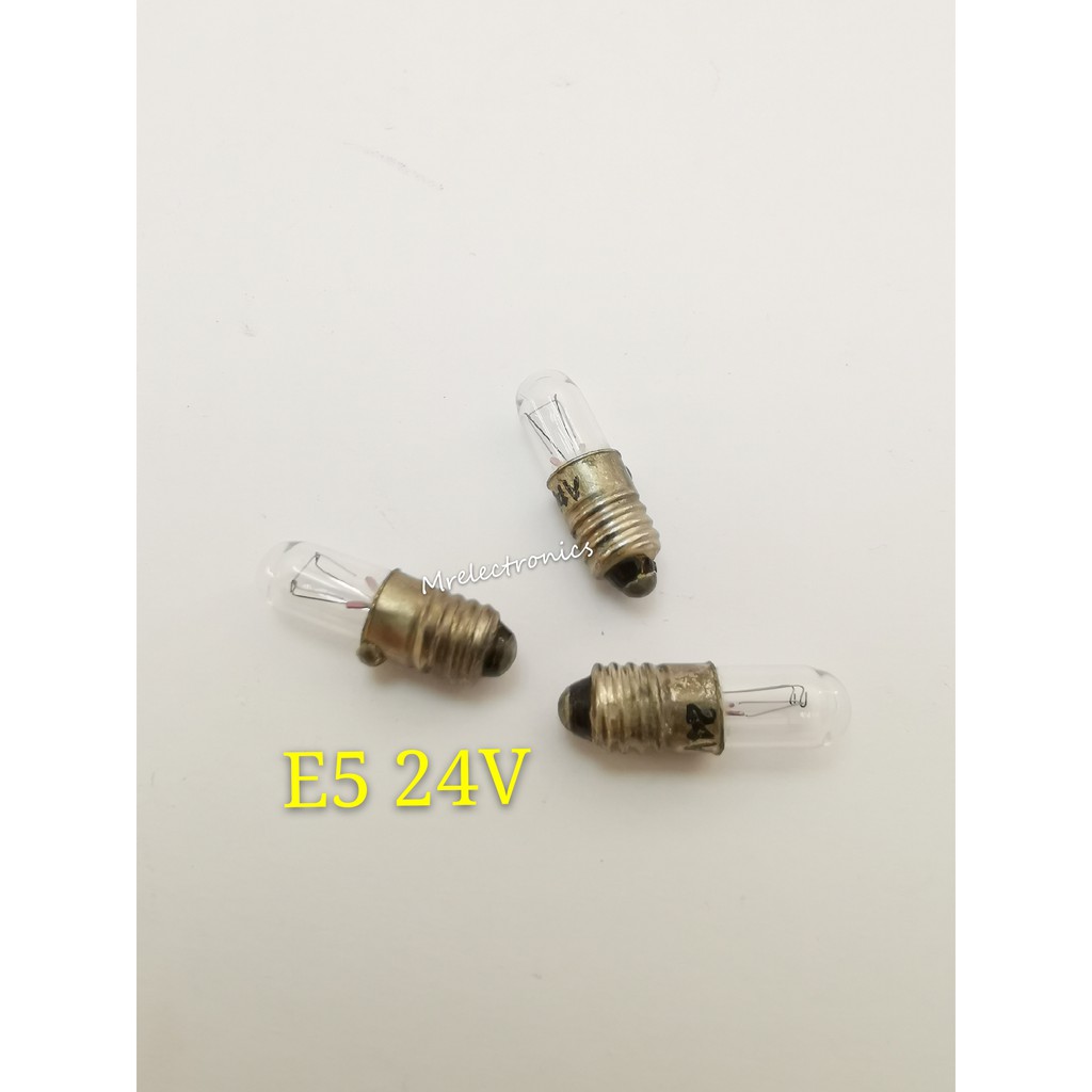 E5 DC24V DC Bulb.(5PCS/PACK) | Shopee Singapore
