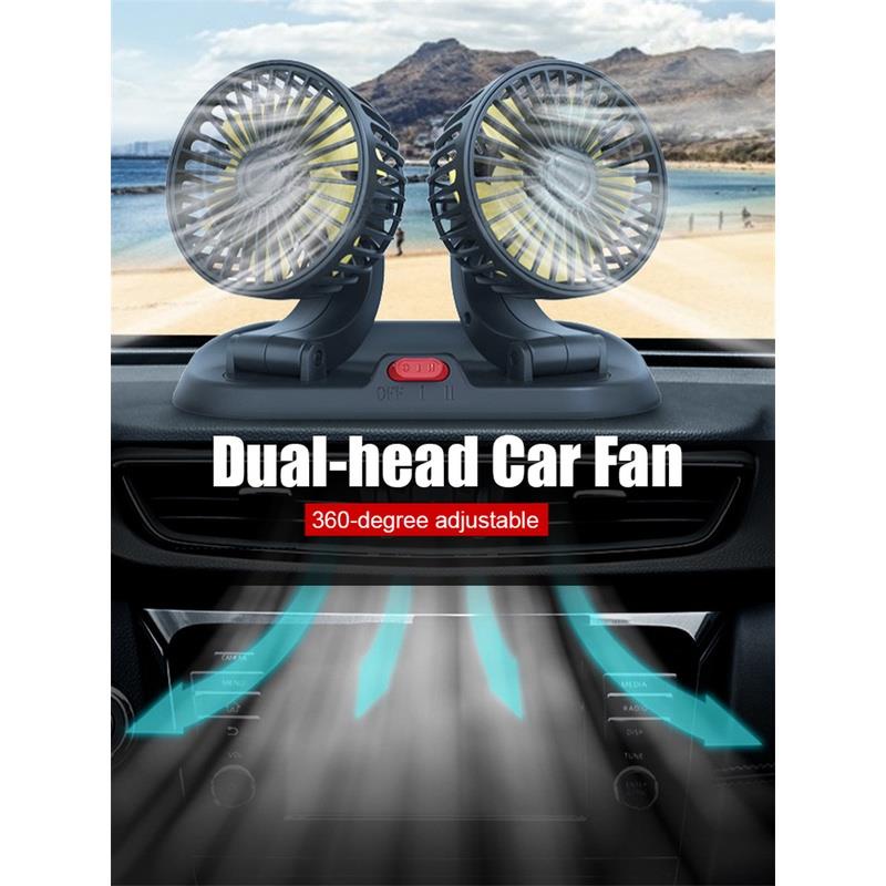 🔥【SG Ready Stock】🔥Car Strong Dual Fan Air Conditioning Double Booster ...