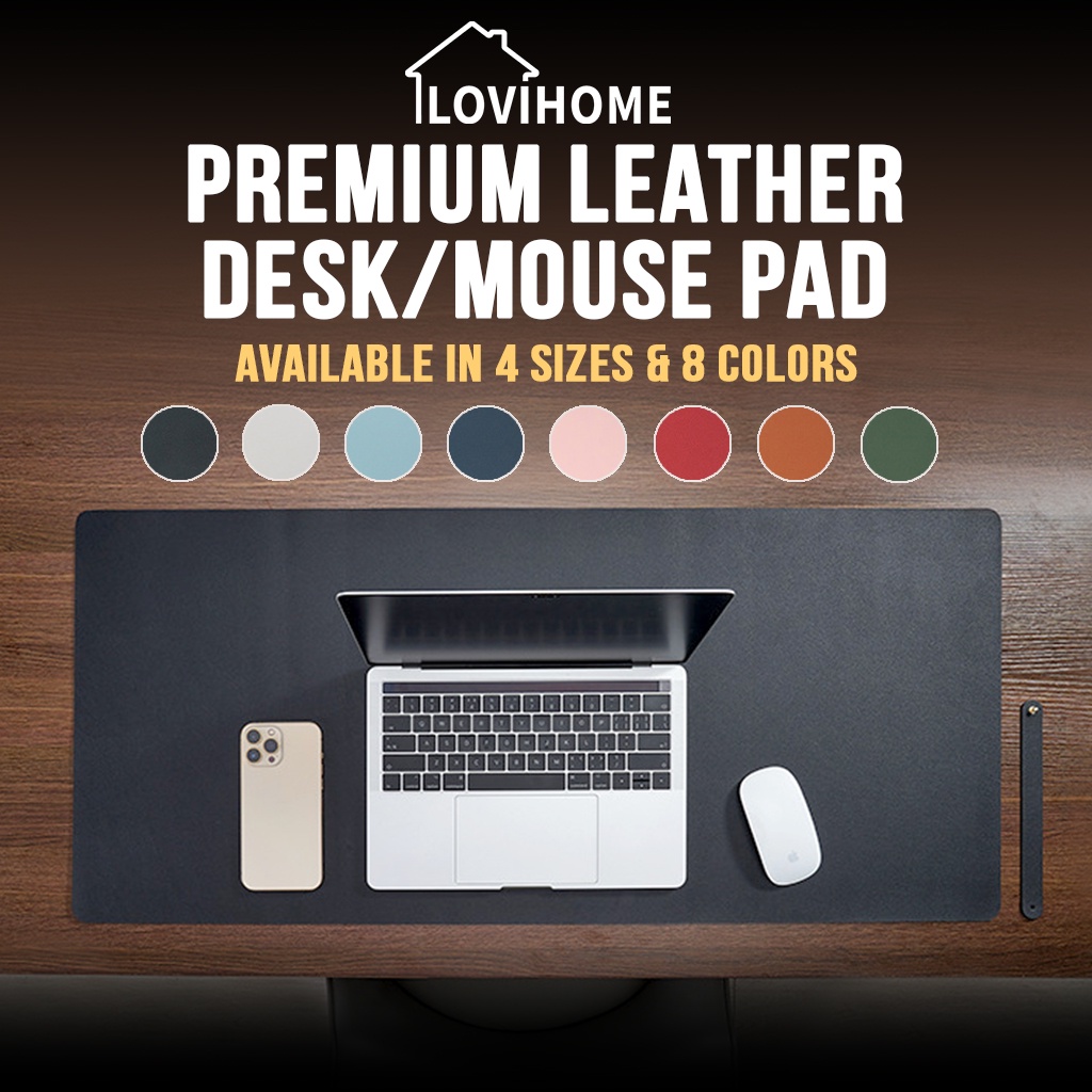 SG Waterproof Leather Desk Mouse Pad - Large Desktop Table Mat Laptop ...