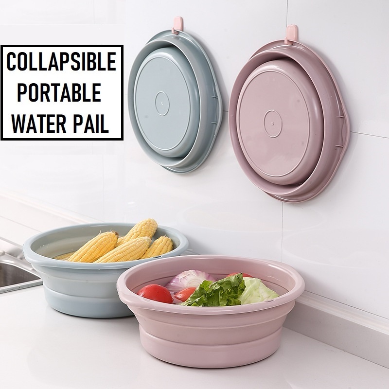 Collapsible Foldable Pail Bucket Multi-purpose Washing Pail Cleaning ...