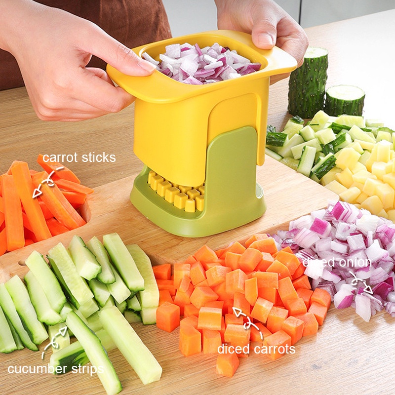 Multifunctional Hand Pressure Dicing Slitting Carrot Cucumber Dicer 2 ...
