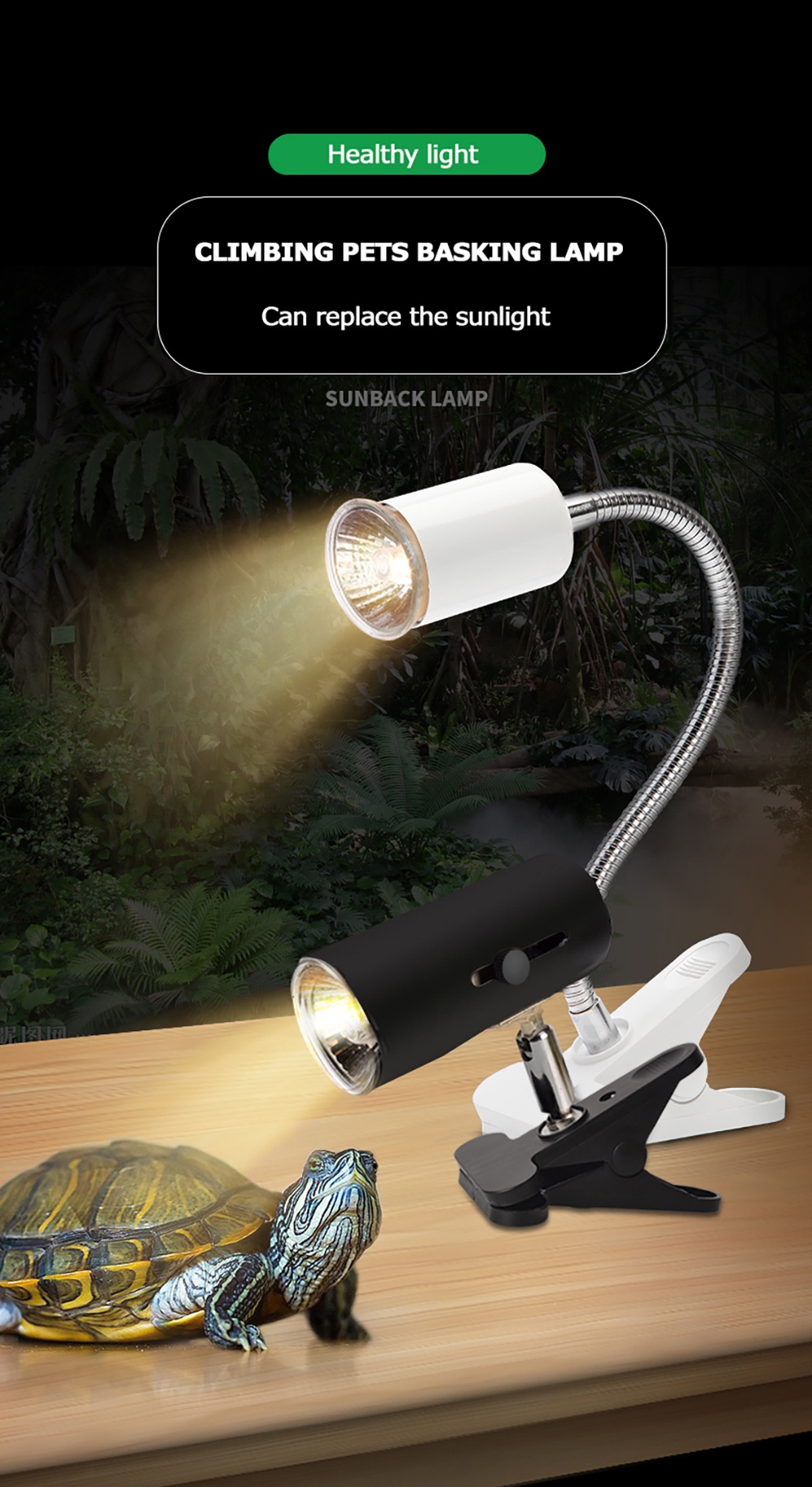 YEE UVA+UVB Turtle Basking Lamp, Turtle Light For Metabolism ...