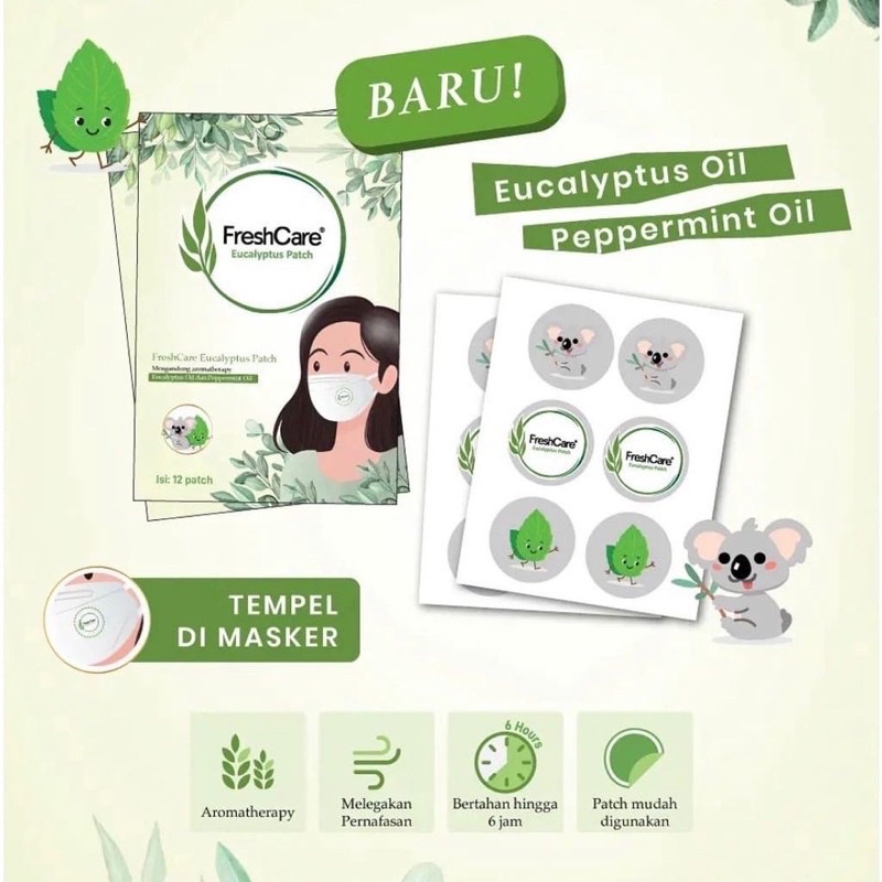 Freshcare Eucalyptus Patch Fragrance Mask sticker Fragrant therapy ...