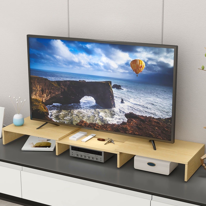 Desktop Computer Monitor Retractable Dual-Screen Storage Student ...