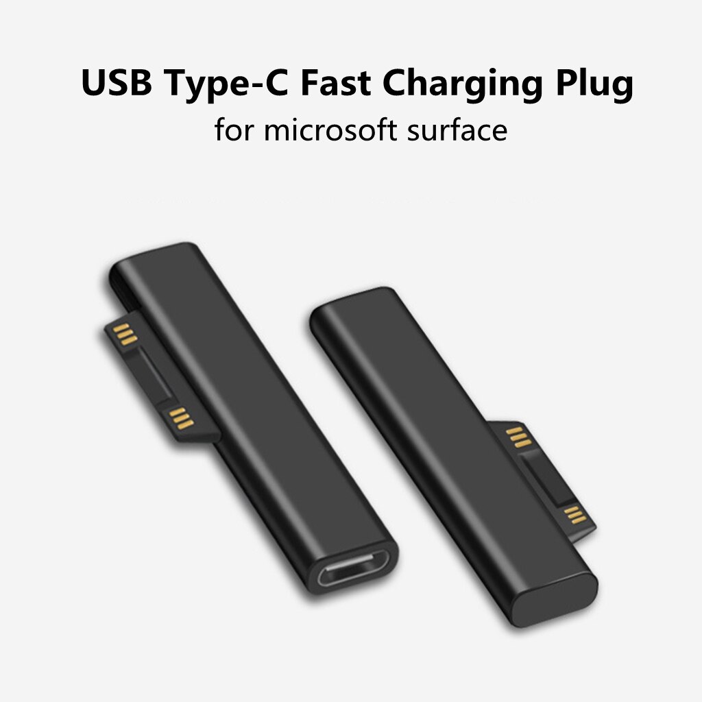 USB C PD Fast Charging Plug Converter for Microsoft Surface Pro 3 4 5 6 ...