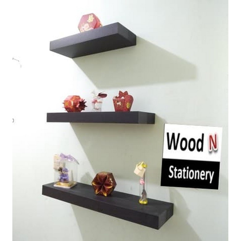 Floating wall shelves / Floating shelves / 3 in 1 shelf set sizes 30 ...