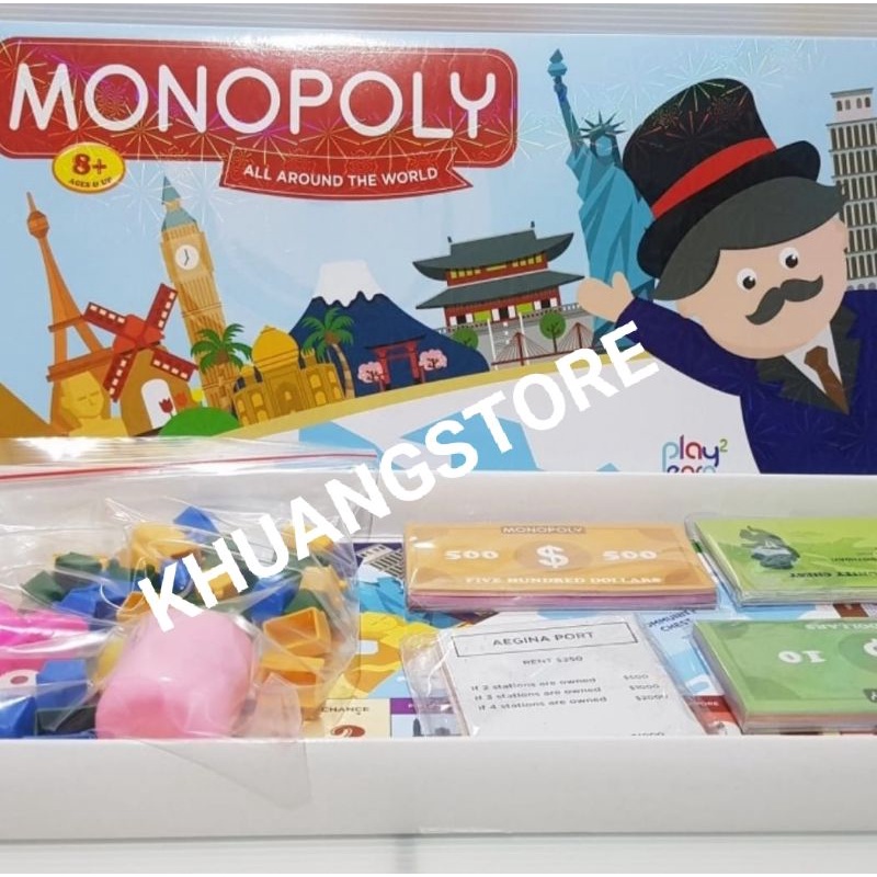 Monopoly Around The World Monopoly Monopoly | Shopee Singapore