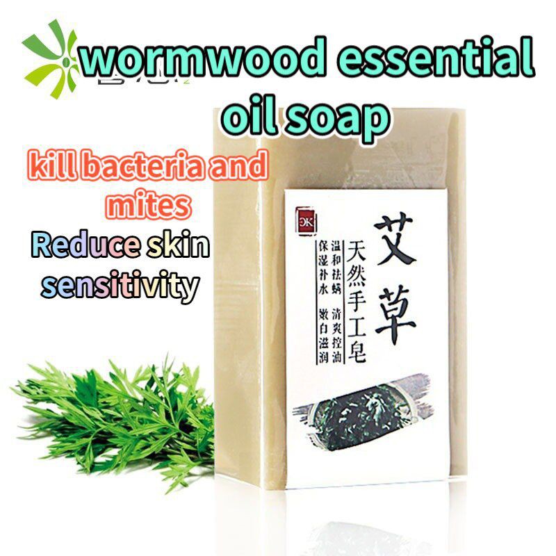 Natural handmade wormwood essential oil soap kill bacteria and mites ...