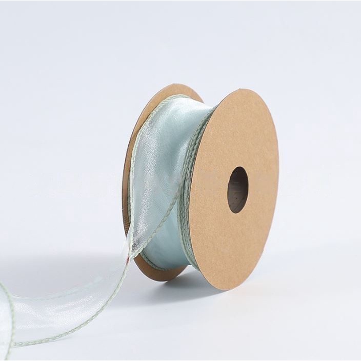 [SG Stock] 4cm wide Fish Tail Ribbon 9M per roll Organza Translucent ...