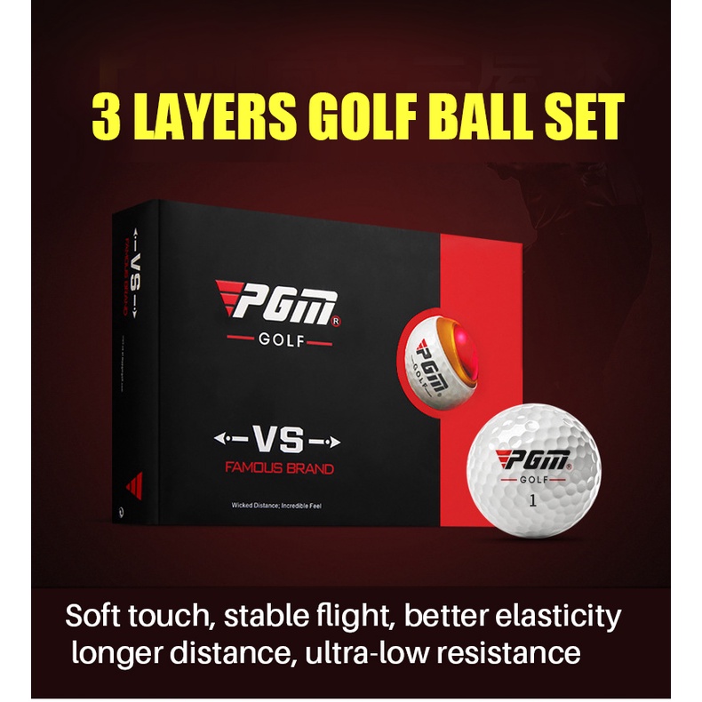 PGM High quality three layers golf ball set 90 to 105 hardness for ...