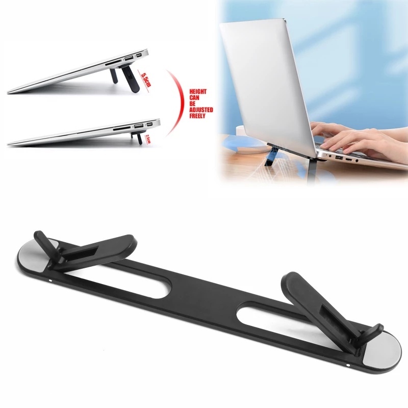 Portable Adjustable Black Notebook Foldable Cooling Stand / Adjustable ...