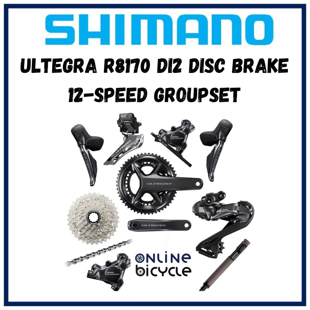 Shimano Ultegra R8170 Di2 Disc Brake 12 Speed Groupset [Ready Stock ...