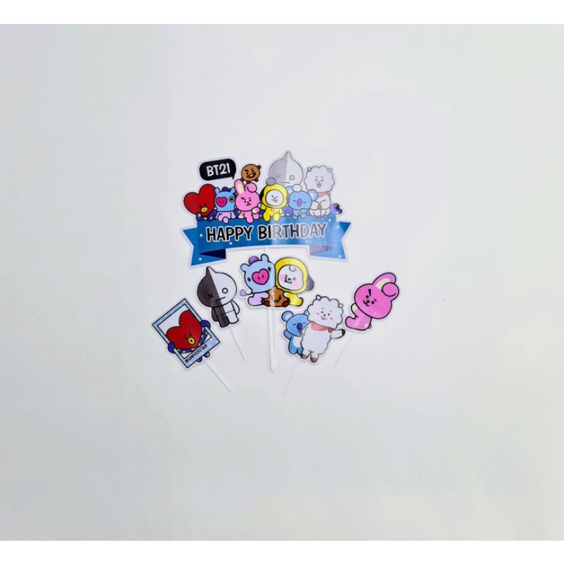 Hbd BT21 Happy Birthday Topper | Shopee Singapore