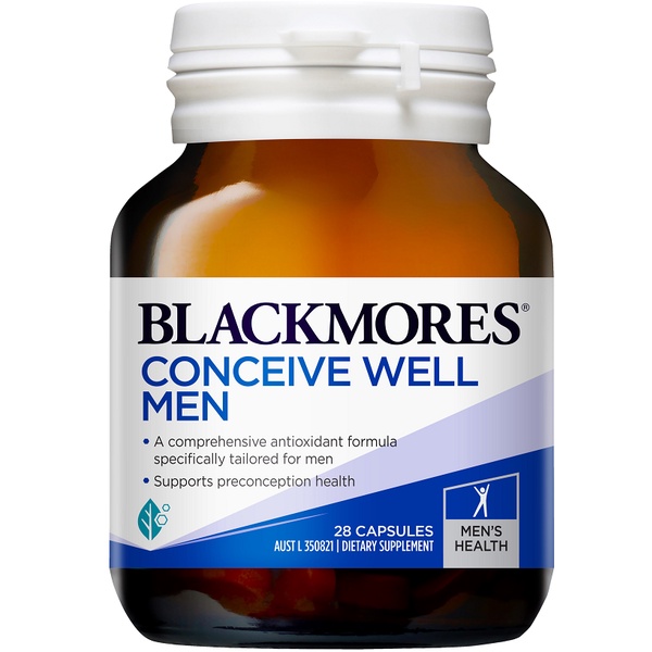 Blackmores Conceive Well Men 28 Capsules Jun 2024 - Healthy Male ...