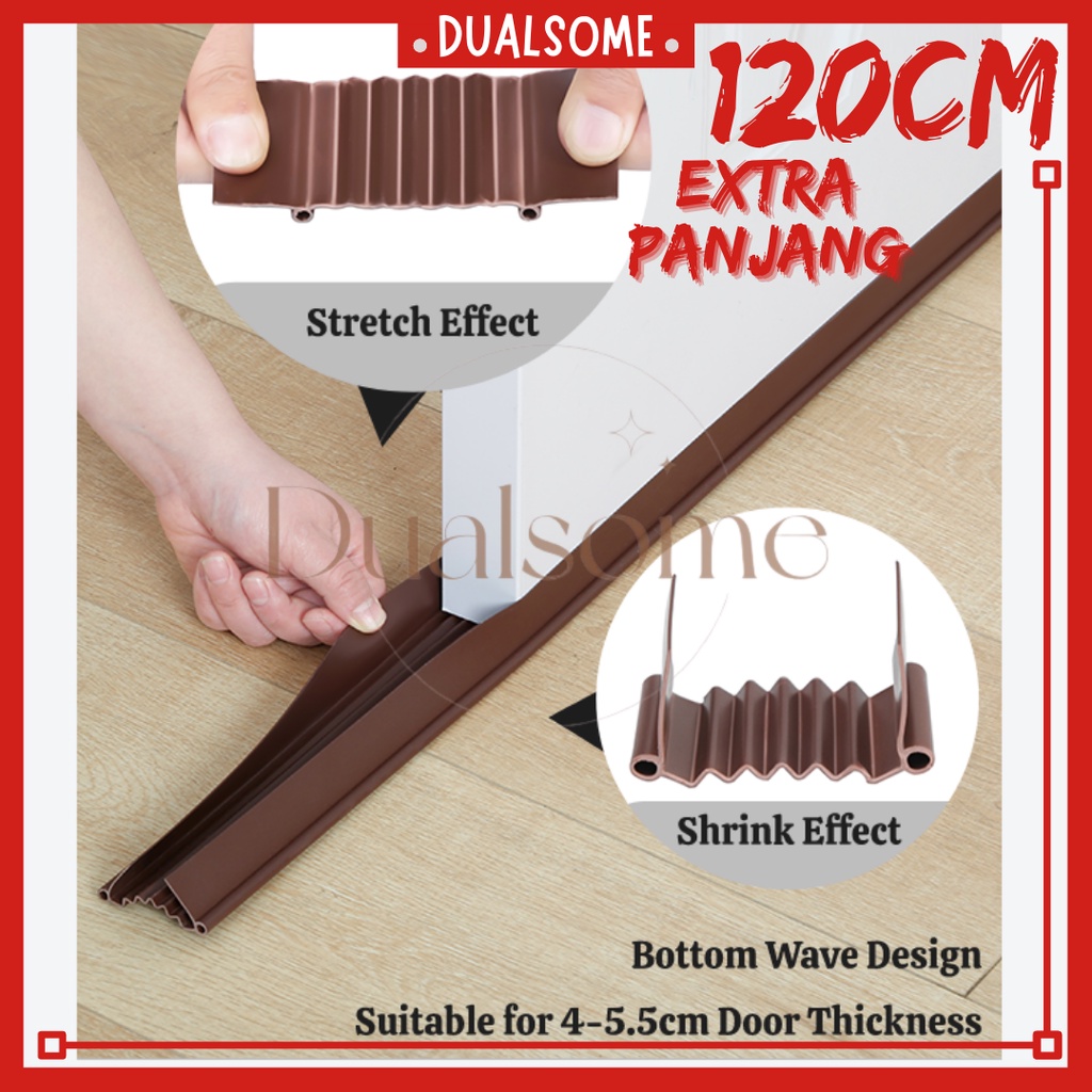 120cm 96cm Wave PVC Door Sealing Strip Bottom Seal Cover Under Door ...