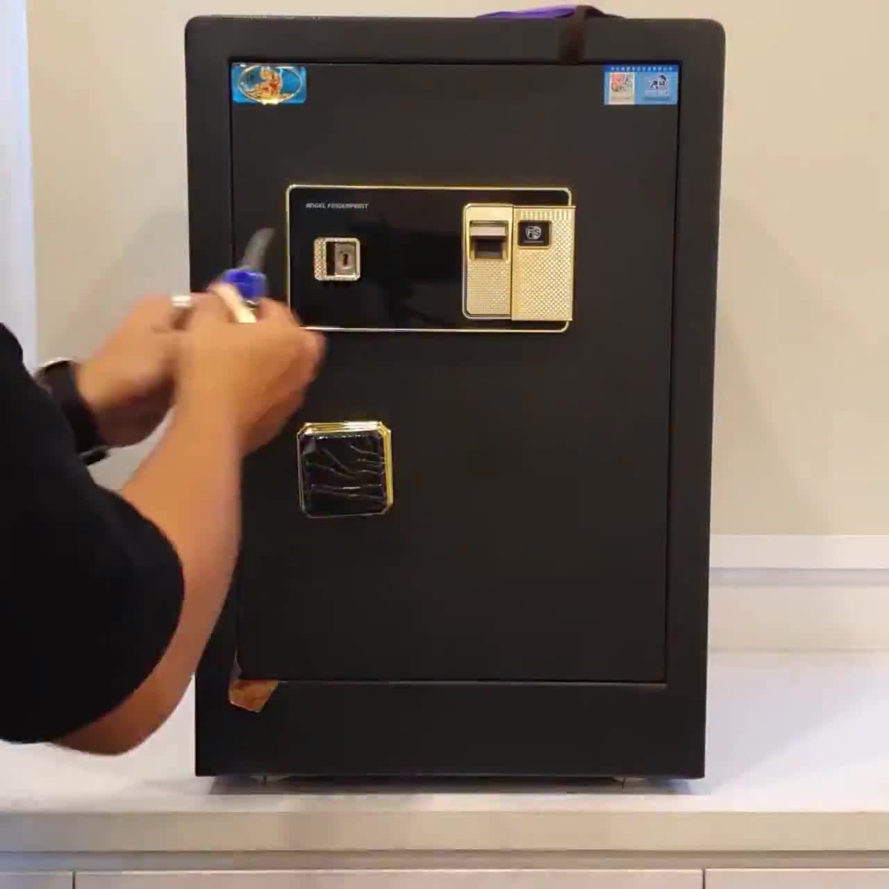 (JIJI SG) SAFE Box w/ Finger Print / Digital Security Box / Drill ...