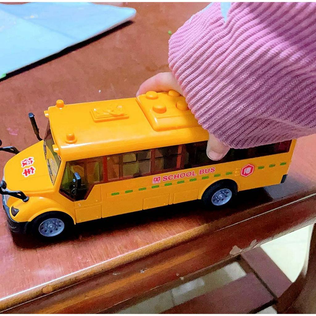 Children Sound& Light & Music School Bus Toy Boys Girls Simulation ...
