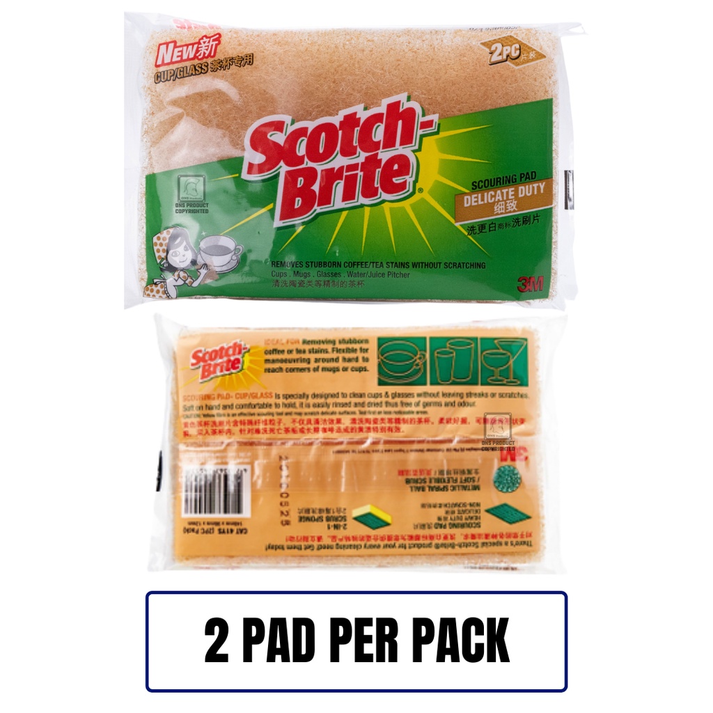 3M Scotch-Brite Sponge Anti-Bacterial Non Scratch Washing Sponge Dish ...