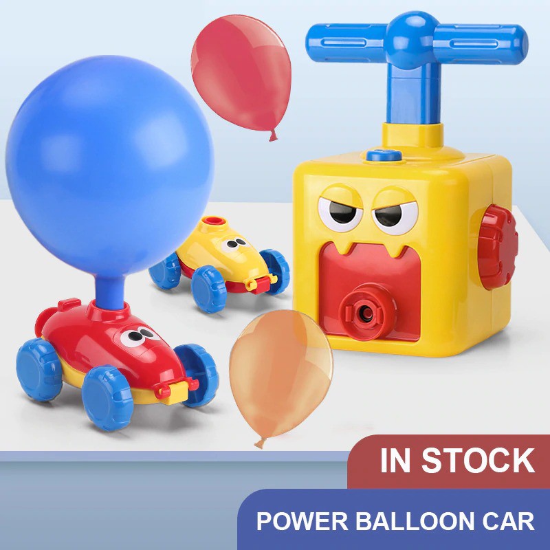 Kids Inertial Power Balloon Car Toy Puzzle Fun Education Science ...