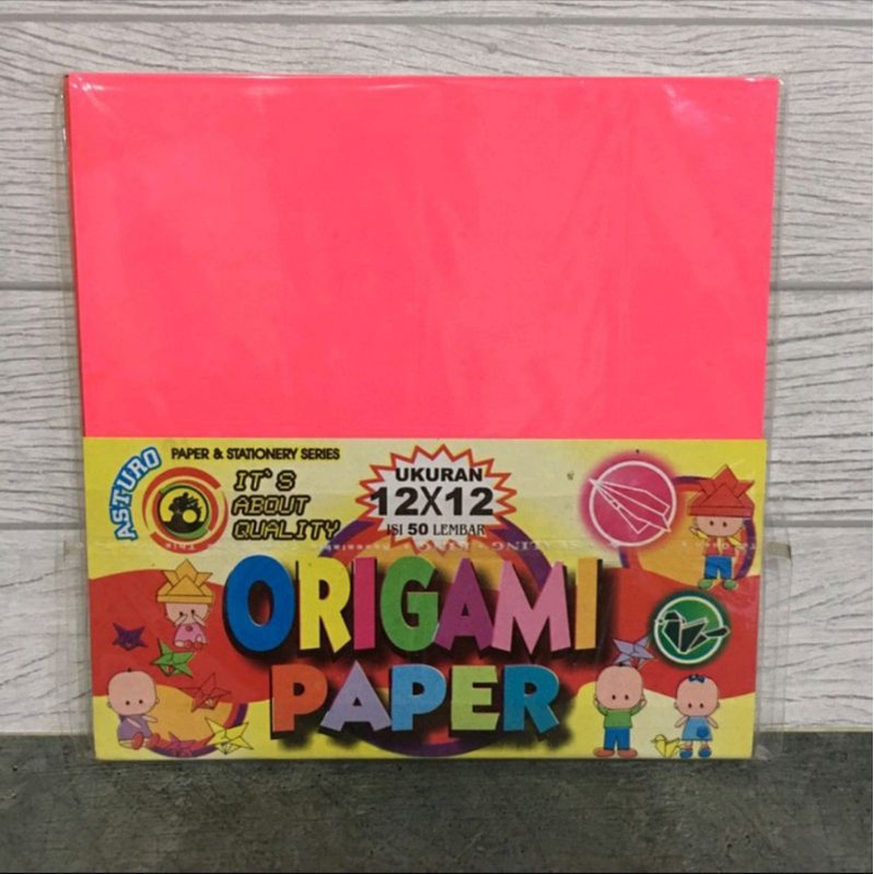 Asturo origami paper 12x12 (1pad/50lbr) | Shopee Singapore