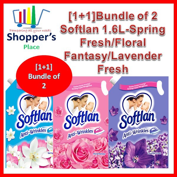 Bundle of 2/Carton sales(1ctn=8 pkts)(Softlan Fabric Conditioner Refill ...