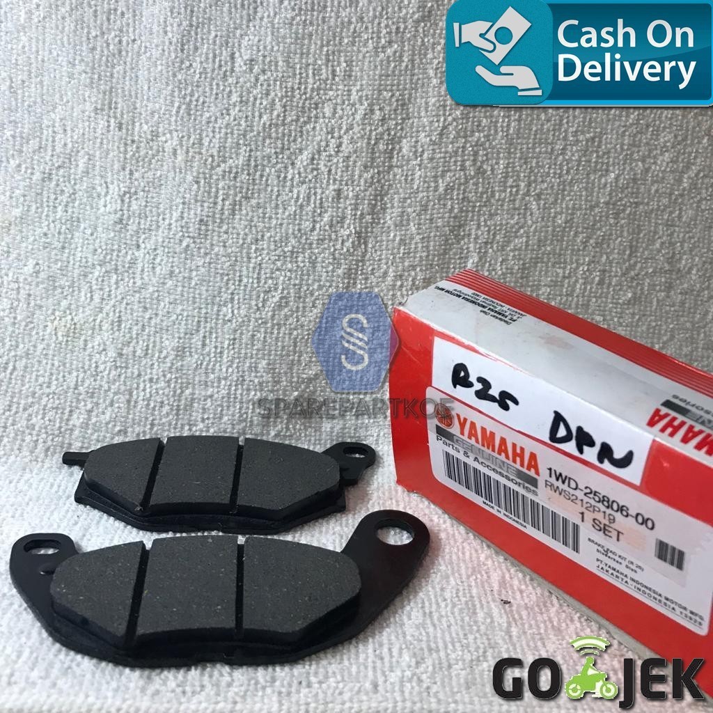 Rear Brake Pads R25/MT25/XMAX Rear discpad Yamaha R25/MT25/XMAX ...