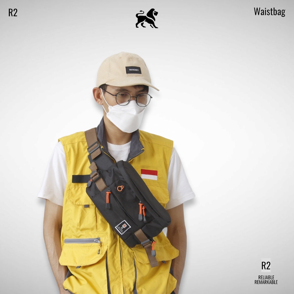 Best Men's Bag / / Men's Waist Bag R2 006 / Plain Unisex Waistbag | Shopee Singapore