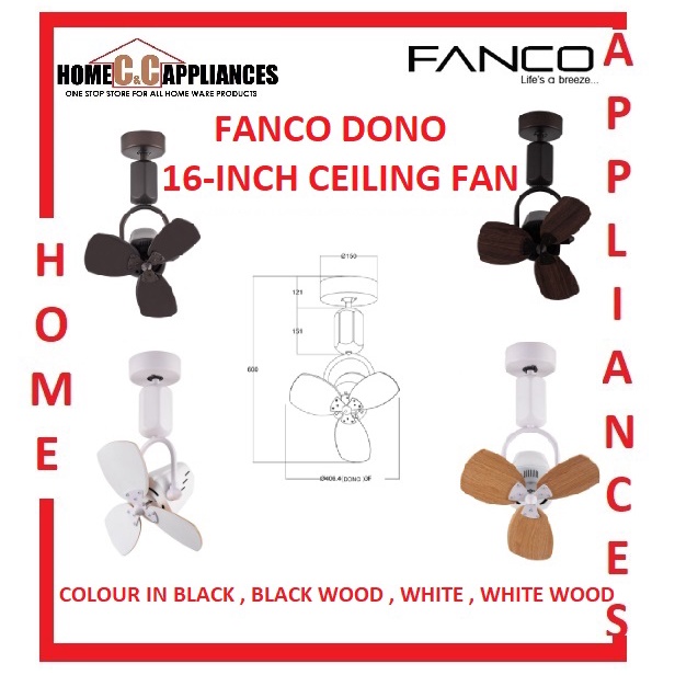 Fanco Dono 16inch Corner Ceiling Fan l Free Express delivery l PM for ...