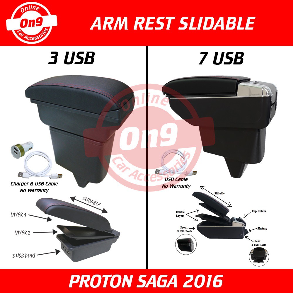 Arm Rest Proton Saga 2016 2017 2018 2019 2020 2021 Saga VVT ArmRest ...