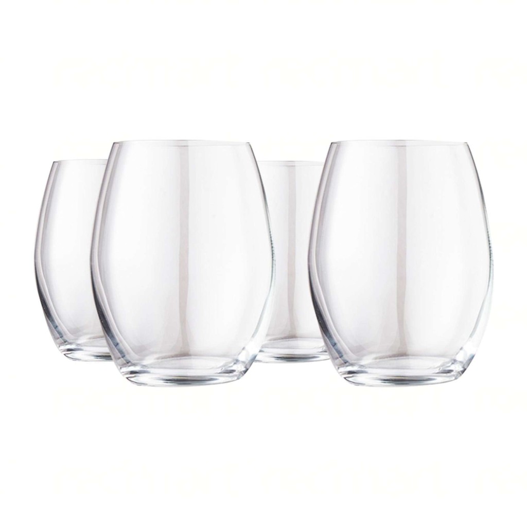 Plumm Crystal Wine Glasses - Stemless White+ (4 Glasses) | Shopee Singapore