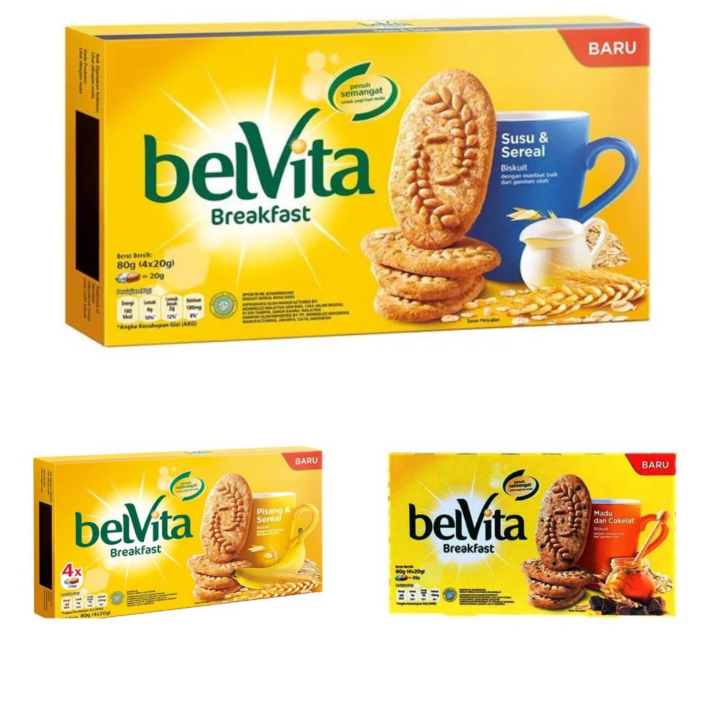 Belvita Breakfast All Variants Of Biscuits 80 g | Shopee Singapore