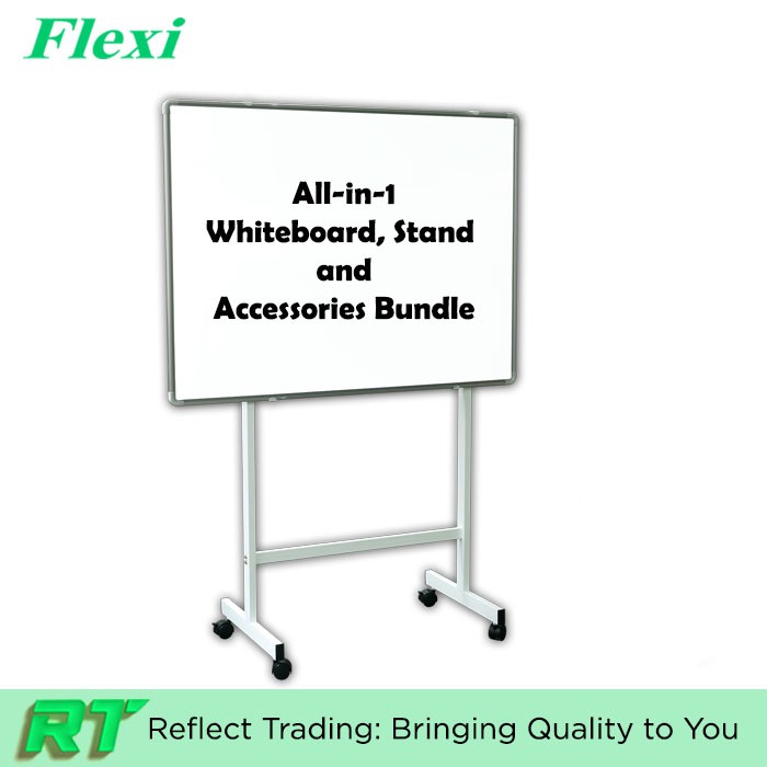 All-in-1 Bundle, Large Magnetic Whiteboard with Sturdy Whiteboard Stand ...