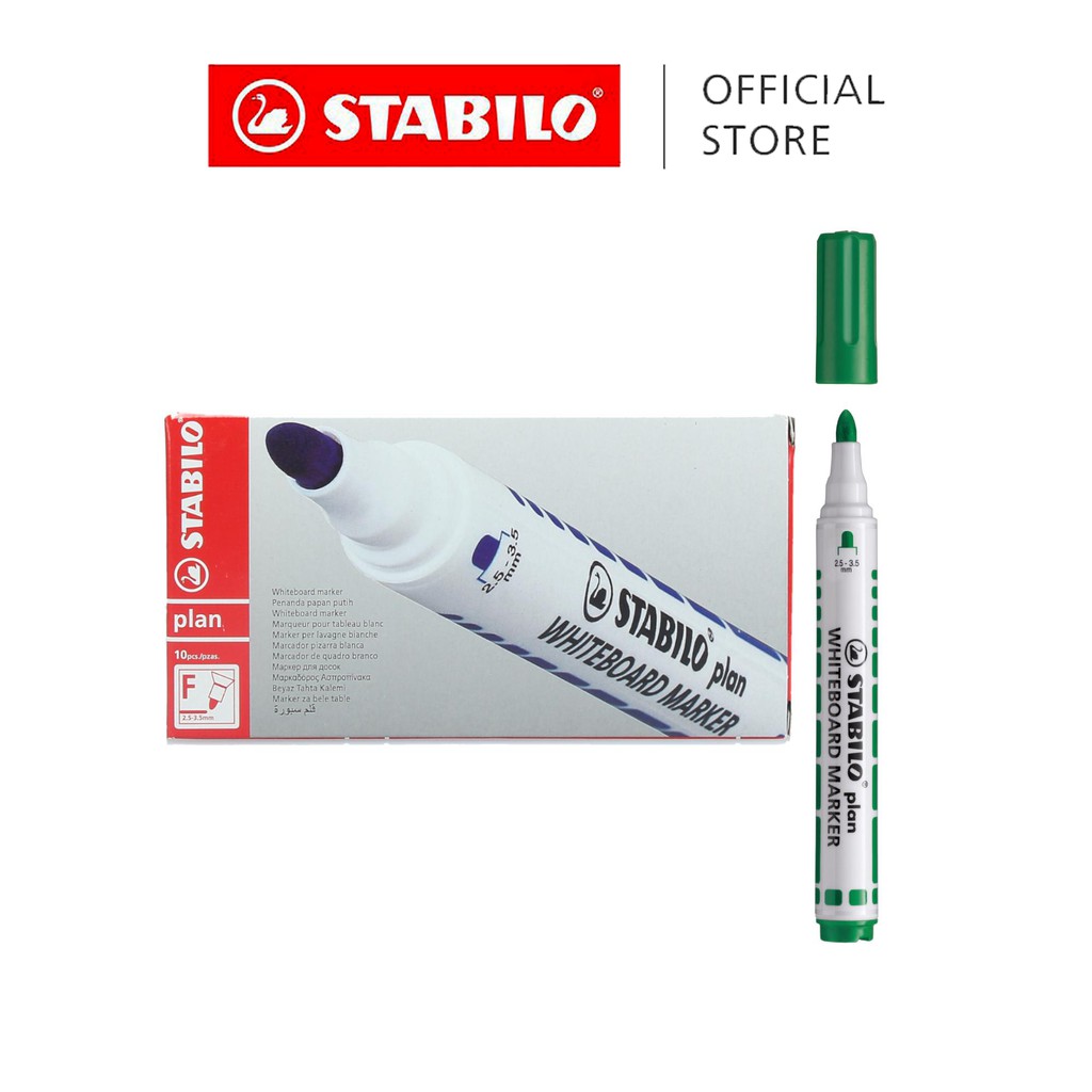 STABILO Plan Whiteboard Markers Bullet Tip - Set of 4/6/8/Pack/Box of ...