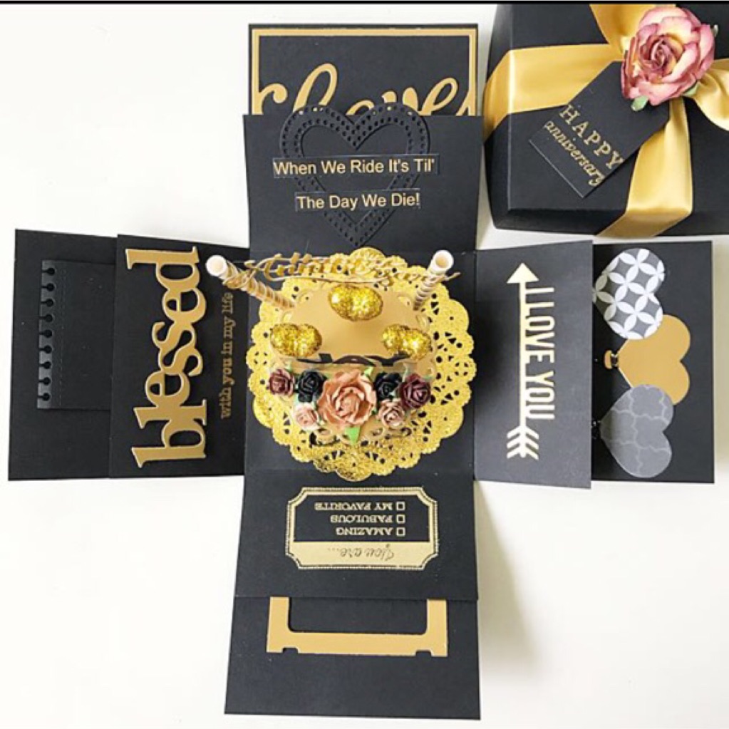 Happy Anniversary Explosion box card | Shopee Singapore